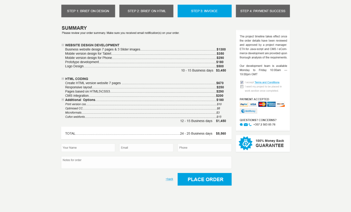 Dezayo – SAAS Order Form – DesArt Lab